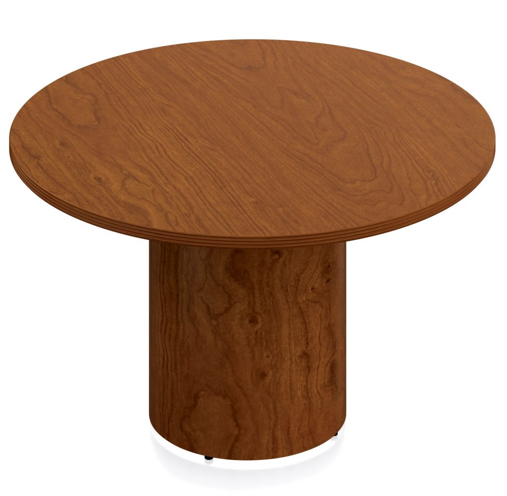 Round Reception Table - Wood Veneer 42" & 48" - Office Furniture EZ