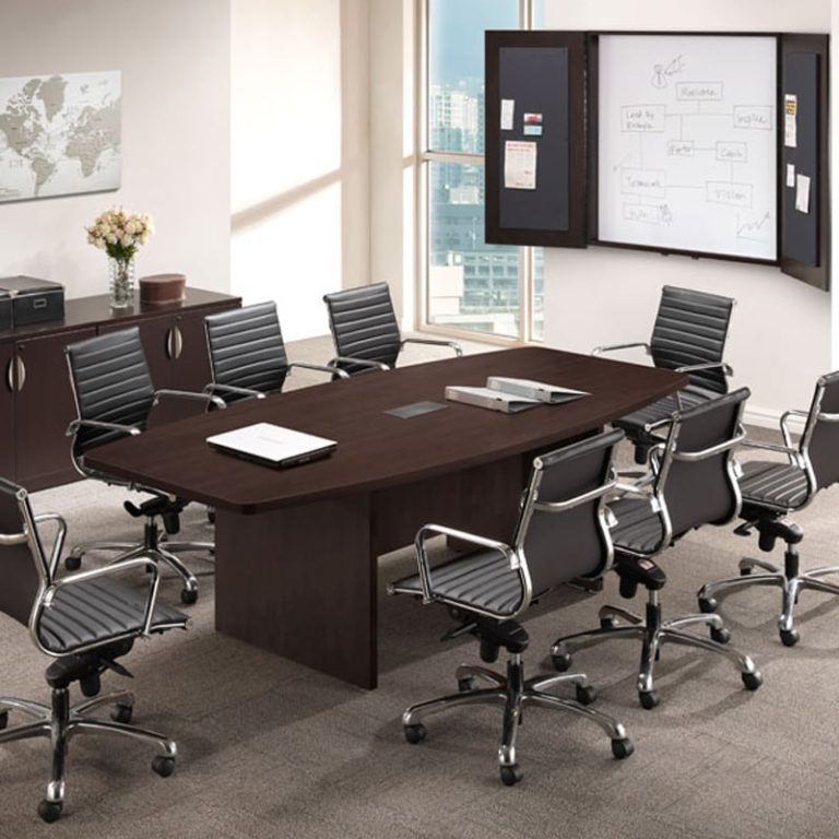 Boat Shape Conference Table 8-20 feet, Panel Leg - Office Furniture EZ