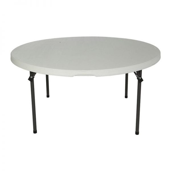 Round Plastic Folding Table, 60" - Office Furniture EZ