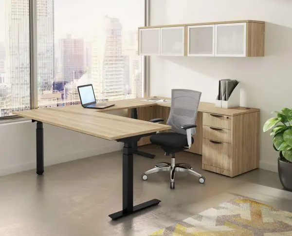 U shaped standing desk store