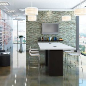 Tall Touchdown Table for Six | Office Furniture EZ - Denver, CO