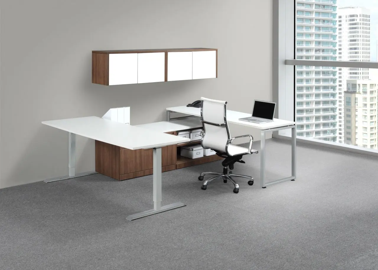 Bullet L Desk Deluxe File Office Furniture EZ Denver